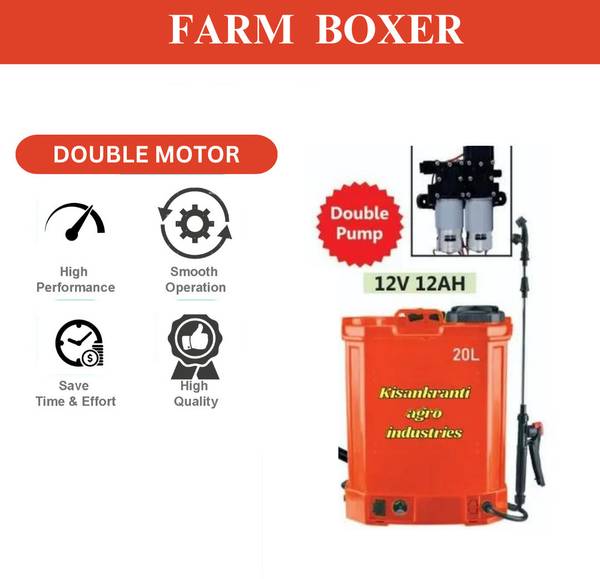 FARM BOXER Sprayer Pump 18 ltr Double motor 18 L Backpack Sprayer ...