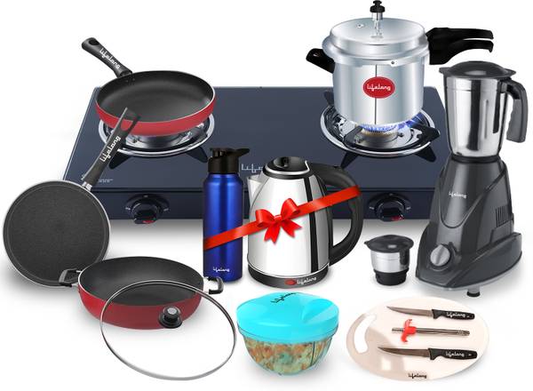 Lifelong LLCMBGS01 2B Family Pack Combo Glass Manual Gas Stove - Price ...