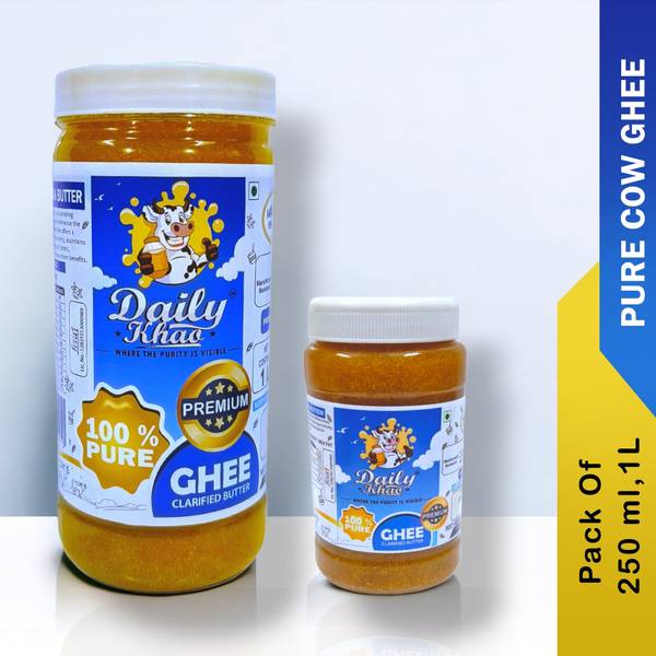 Daily Khao Pure Desi bengali ghee 1250ml (Combo of 1 litre and 250ml ...