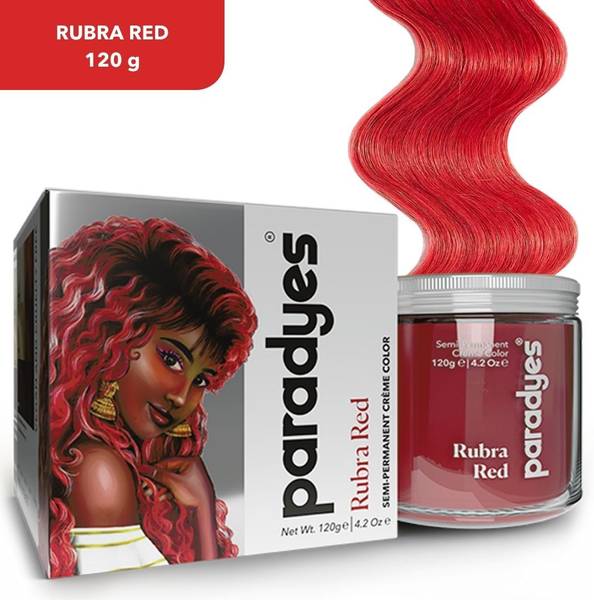 Paradyes Ammonia Free Semi-Permanent Hair Color 120gm jar only , Rubra ...