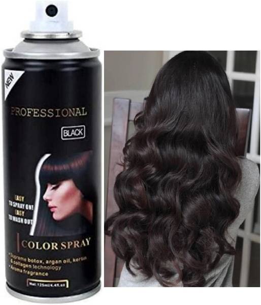 DARVING Professional Temporary Hair Coloring Spray Black Hair Spray ...