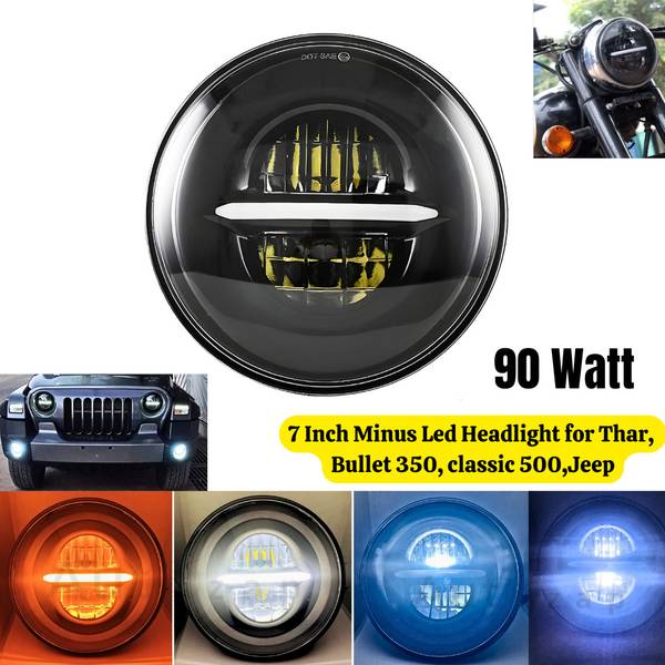 Autozap LED Headlight for Mahindra, Royal Enfield Classic, Classic 350 ...