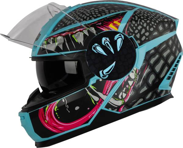 Steelbird Devil ISI Certified Full Face Graphic Helmet for Men with ...