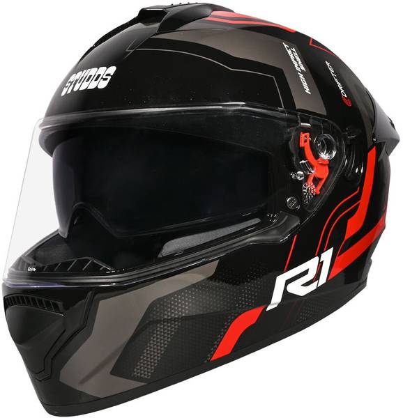 STUDDS Drifter R1 ISI & DOT Certified Full Face Helmet with Inner Sun ...