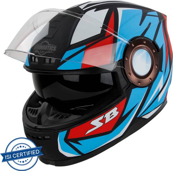 Steelbird Decode ISI Certified Full Face Graphic Helmet for Men with ...