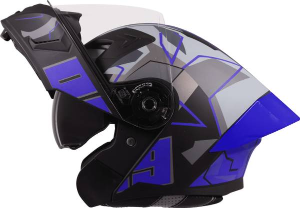 Steelbird Air SBA-20 ISS 09 GLOSSY BLACK BLUE MEDIUM Motorsports Helmet - Price History