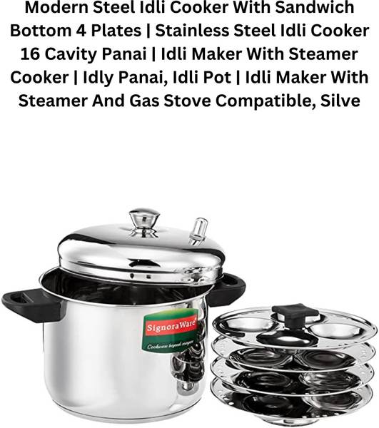 Signoraware Signoraware Modern Stainless Steel Idli Cooker with ...