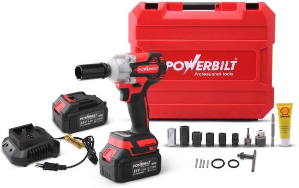 Powerbuilt PBT-CL-WR21 BRUSHLESS IMPACT WRENCH 330NM TORQUE & 21V ...
