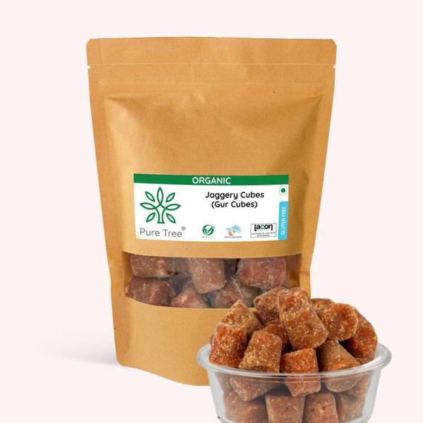 Pure Tree Certified Organic Jaggery Cube | Sugarcane Jaggery | Gur Cube ...