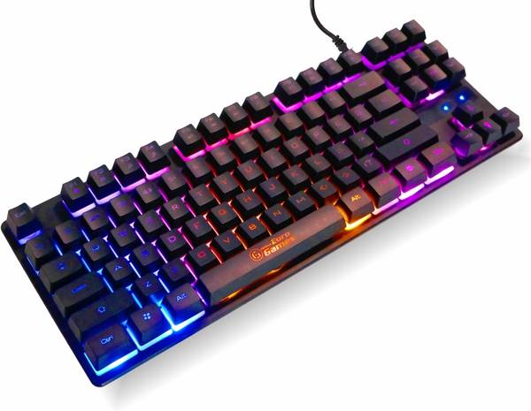RPM Euro Games Gaming Keyboard With 87 Keys & RGB Backlit | With ...