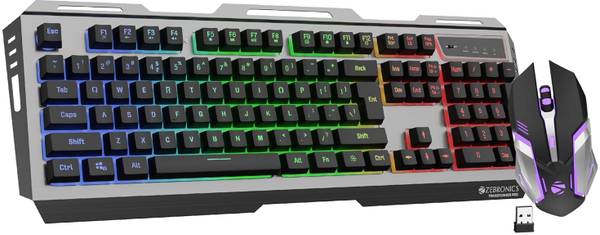 ZEBRONICS ZEB-Transformer Pro Premium Keyboard Mouse Combo Wireless ...