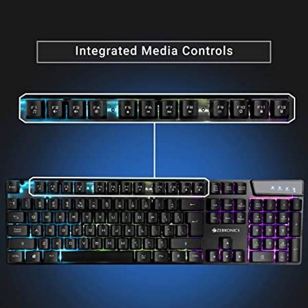 ZEBRONICS ZEB WAR Wired USB Gaming Keyboard - Price History