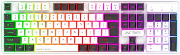 Ant Esports KM1610 LED Keyboard & Mouse,104 Keys Rainbow Backlit ...