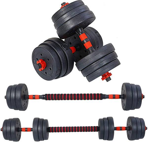 TWEEZER 3 In 1 Convertible Dumbbells & Barbell Home Gym Fitness Kit Gym ...