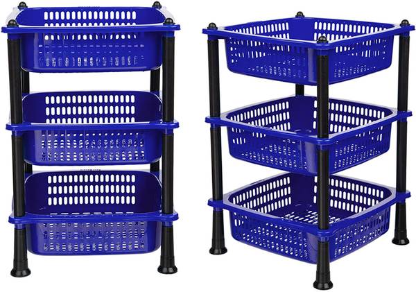 VM BOND Fruits/Vegetables Kitchen Rack Plastic Multipurpose Plastic Big ...