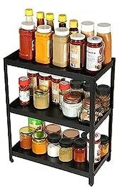 Decoworld Containers Kitchen Rack Iron 3 Tier Multipurpose Countertop ...