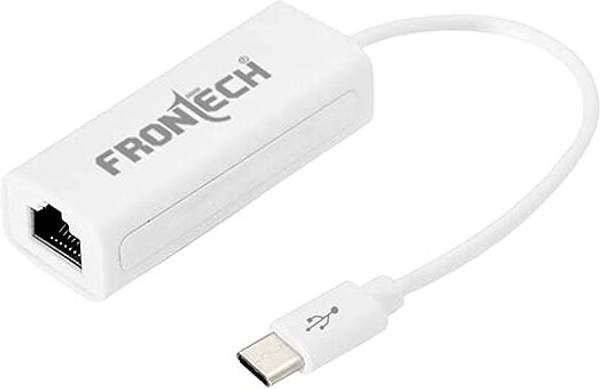 FRONTECH USB Type-C to RJ45 Gigabit Ethernet Adapter for, Laptops, and ...