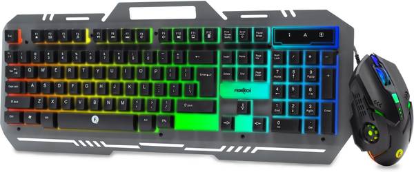 Frontech Wired Super Design Gaming Keyboard And Optical Mouse Combo Rgb Backlight Effect Combo