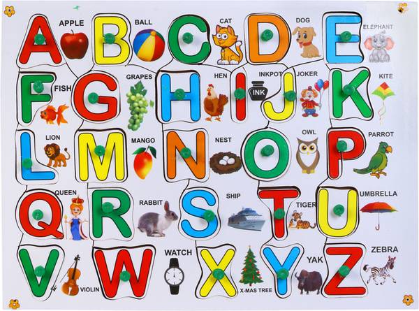 Wow The Toy Educational Learning ABC Letters Puzzle Board Toy For Kids ...