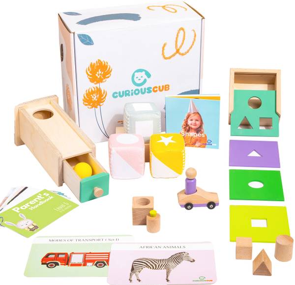 Curious Cub Montessori Sensory Learning & Problem Solving Wooden Toys ...