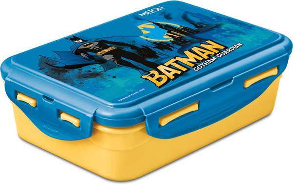 MILTON Mini Fun Treat batman Plastic Tiffin Box for Kids, 2 Containers ...
