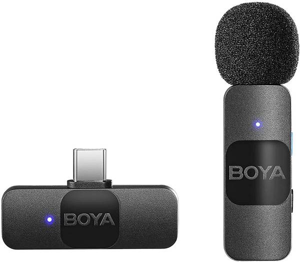 BOYA Type-C V10 Ultracompact 2.4GHz Wireless Microphone System ...