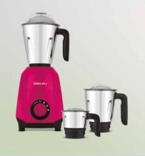 BAJAJ QUARTZ NINJA SERIES 750 Mixer Grinder (3 Jars, GARNET PINK ...