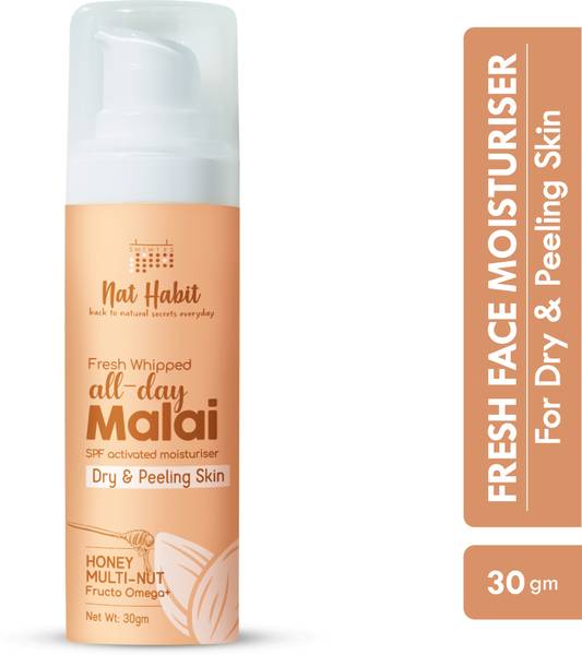 Nat Habit Fresh Whipped Honey MultiNut Fructo Omega+ Face Malai Cream ...