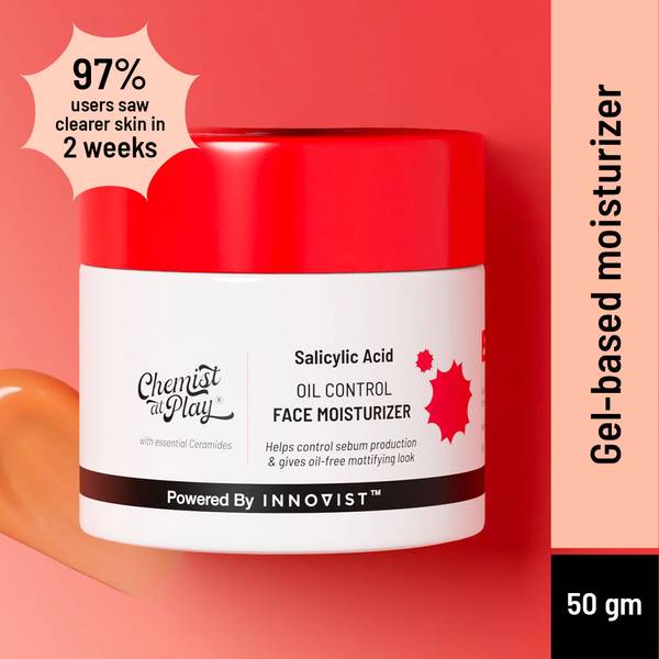 Chemist at Play Oil Control Face Moisturiser | Salicylic Acid | Mineral ...