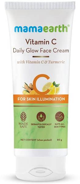 MamaEarth Vitamin C Daily Glow Face Cream With Vitamin C & Turmeric for ...