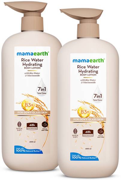 Mamaearth Rice Water Hydrating Body Lotion with Rice Water ...