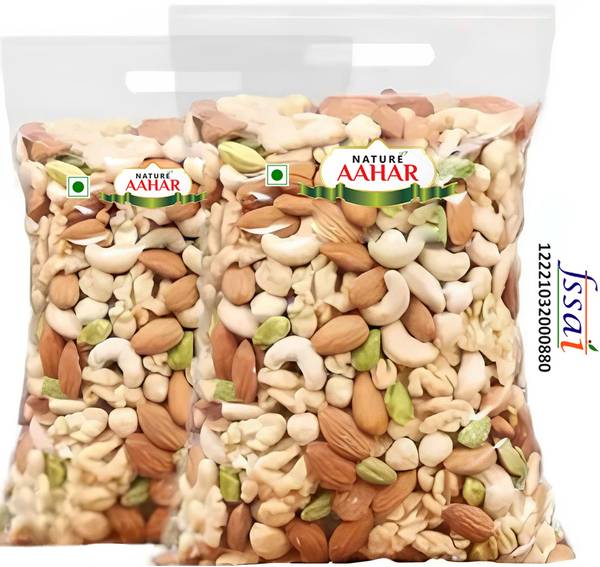 Nature Aahar Mix Dry Fruit | Panchmeva | 1KG | Almonds, Cashews ...