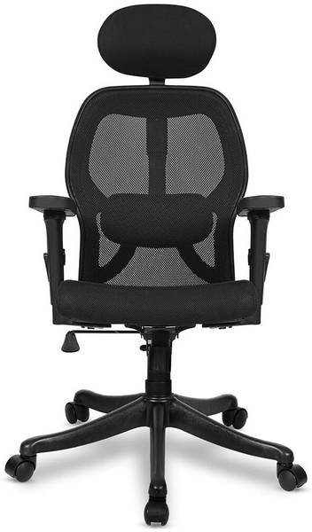 SAVYA HOME Comet Nylon Base HIGH Back Executive Office Chair with ...