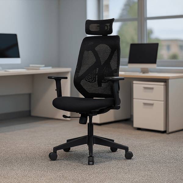 VRIKSHH High Back Ergonomic Office Chair Heavy Duty | Metal Base ...