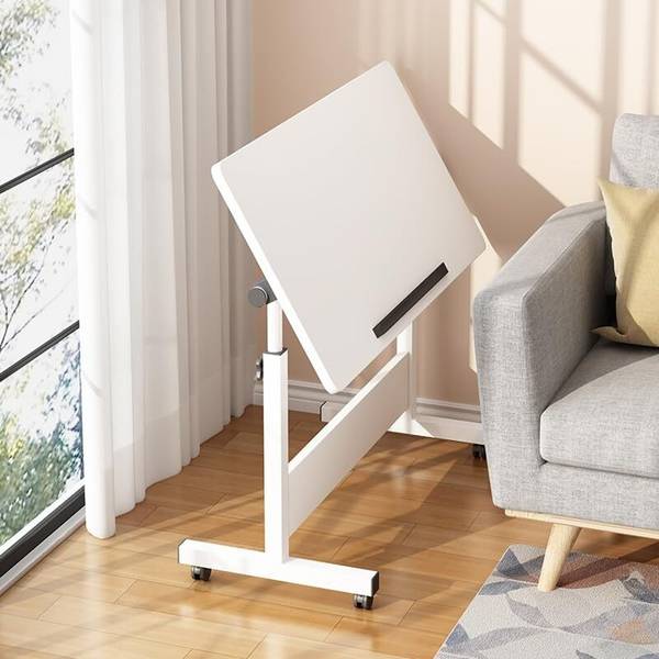 SAVYA HOME Adjustable Height Table with Wheels Adjustable Table Top (30 ...