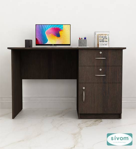SIVOM Prism Multipurpose Study/Home/Office Table Engineered Wood Study ...