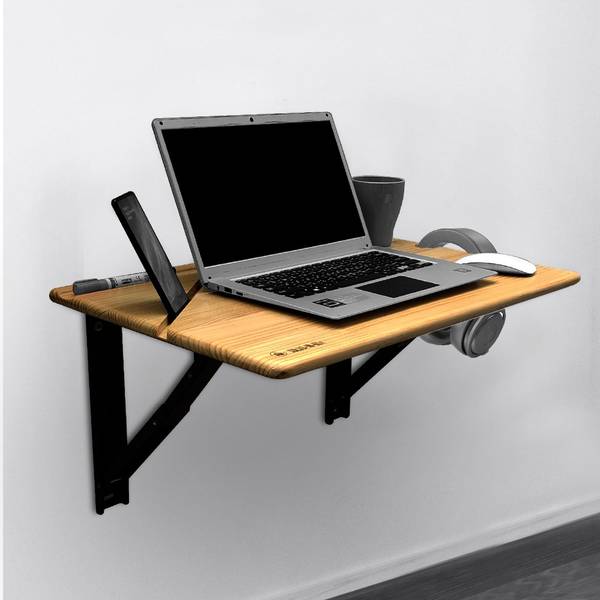 Solvd-in-box Foldable Wall Mount Steel Bracket Table for home & office ...