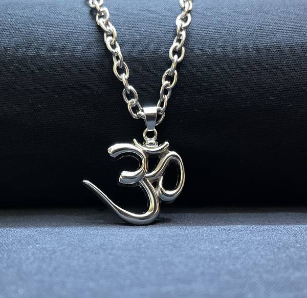vs unique collections Silver Om Chand Symbol God Lord Shiva Mahadev ...
