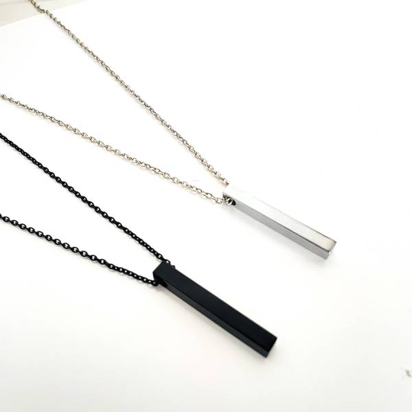 kazare Men Women Bar Lockets | 3D Vertical Bar Pendants | Gifts For ...