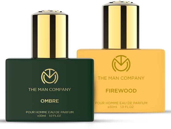 THE MAN COMPANY Firewood & Ombre Long-Lasting Fragrance Combo Eau de ...