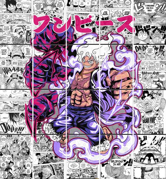 Set of 20 luffy wall poster | onepiece manga wall collage kit| 300 GSM ...