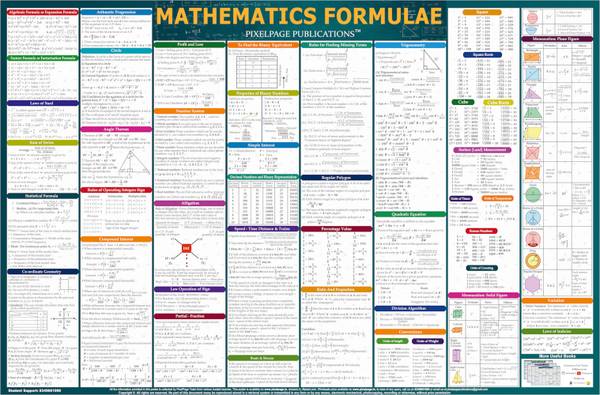 Maths Concept and Formulas Wall Chart For Various Exams Quick Revision ... Maths Concept and Formulas Wall Chart For Various Exams Quick Revision ...
