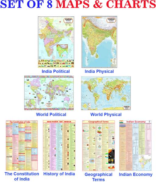 India, World Maps ( Political & Physical ) , Constitution of India ...