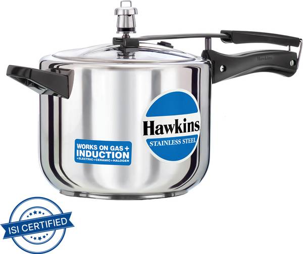 HAWKINS Stainless Steel 5 L Induction Bottom Pressure Cooker - Price ...