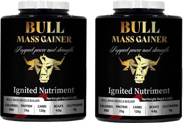 IGNITED NUTRIMENT Bull Mass Gainer, For Muscle Mass Gain With High ...