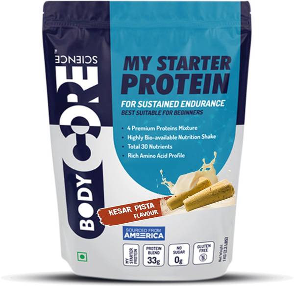 Body Core Science My Starter Protein-1 Kg (Kesar Pista) Whey Protein ...