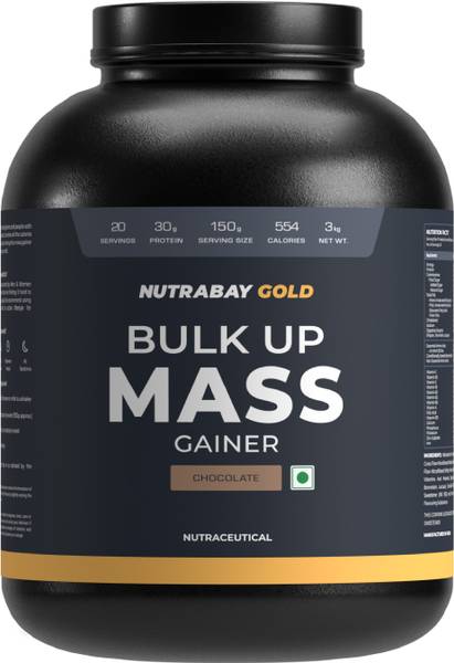 Nutrabay Gold Bulk Mass Gainer, 30g Protein, 554 Calories, Carbs to ...