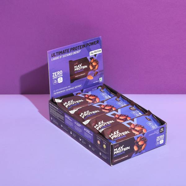 RiteBite Bar Ultimate ChocoAlmond, SugarFree, Healthy Protein Snack, No ...