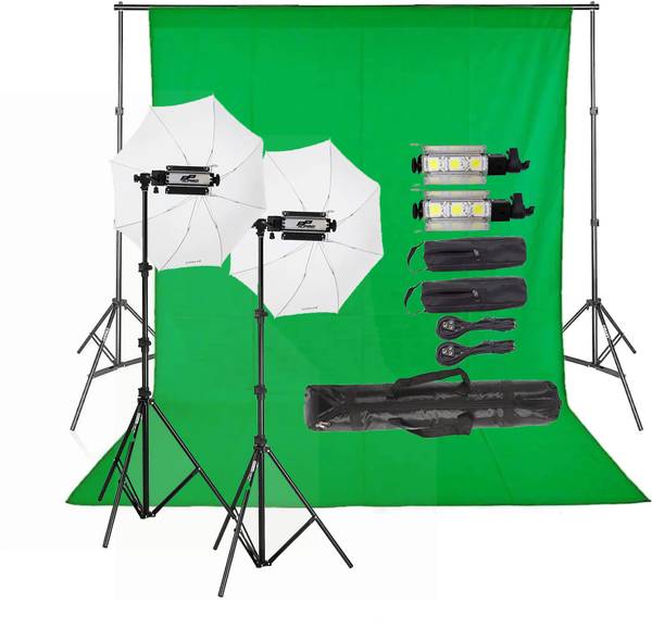 PICPRO 150w LED Porta Light Kit with Green Screen for Videoshoot ...