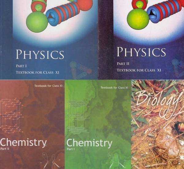 NCERT Physics, Chemistry, Biology (PCB) Books Set (5 Books) For Class ...